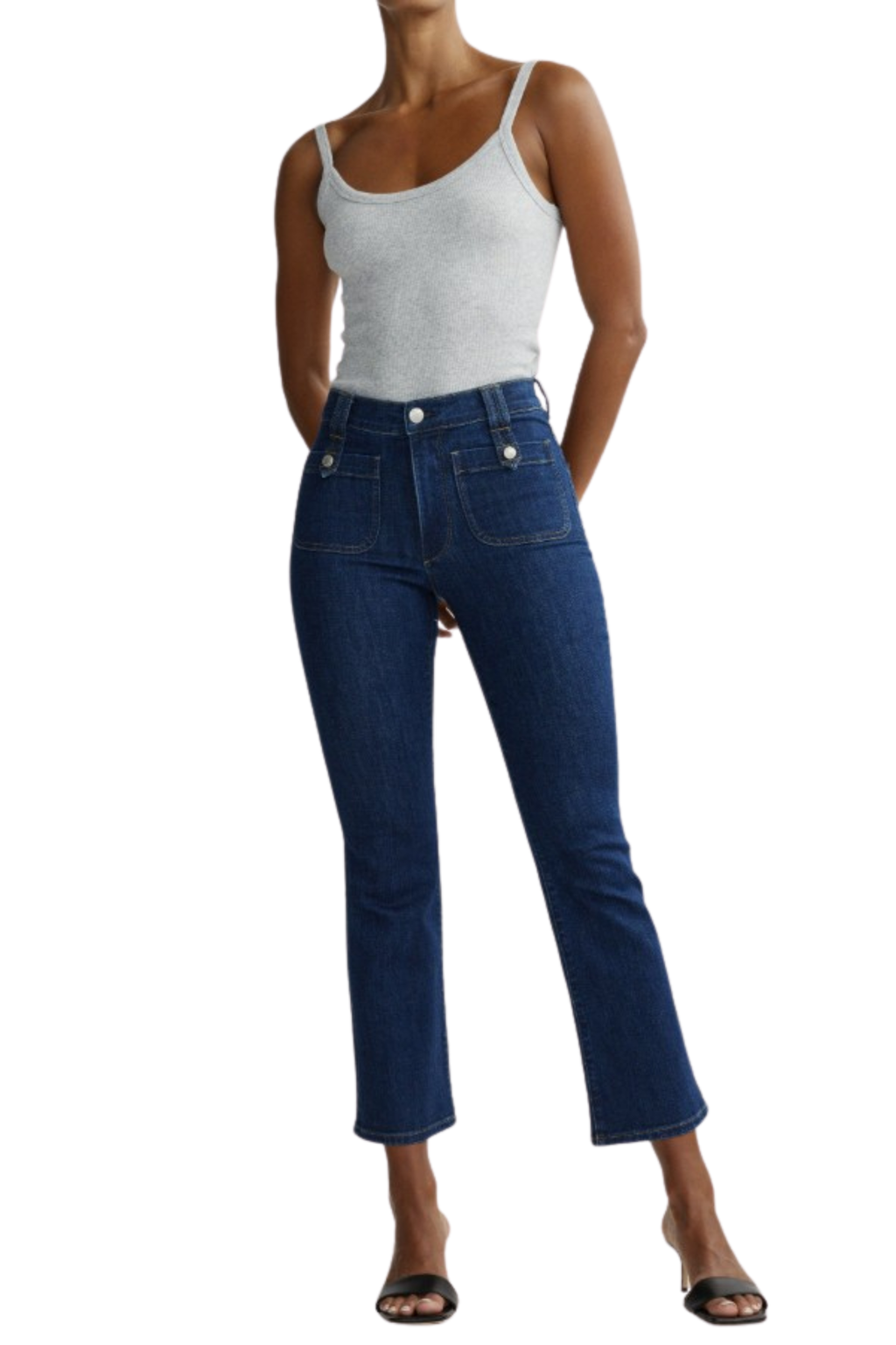 Bridget Boot Crop Jean, Deep Sapphire – Monkee's of the West End